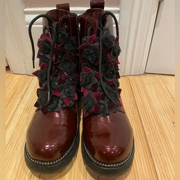 Café Noir | Shoes | Burgundy Lace Up Boots | Poshmark